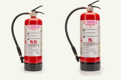 Hand held fire extinguishers for extinguishing lithium-ion battery fires